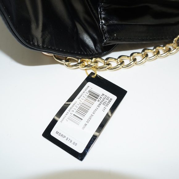 bebe | Bags | Bebe Black Mini Quilted Studded Crossbody Purse | Poshmark